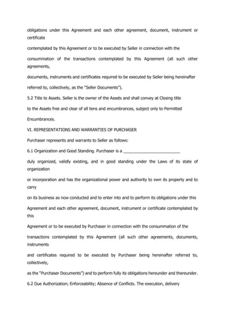 ASSET PURCHASE AGREEMENT RETAIL STORE | PDF