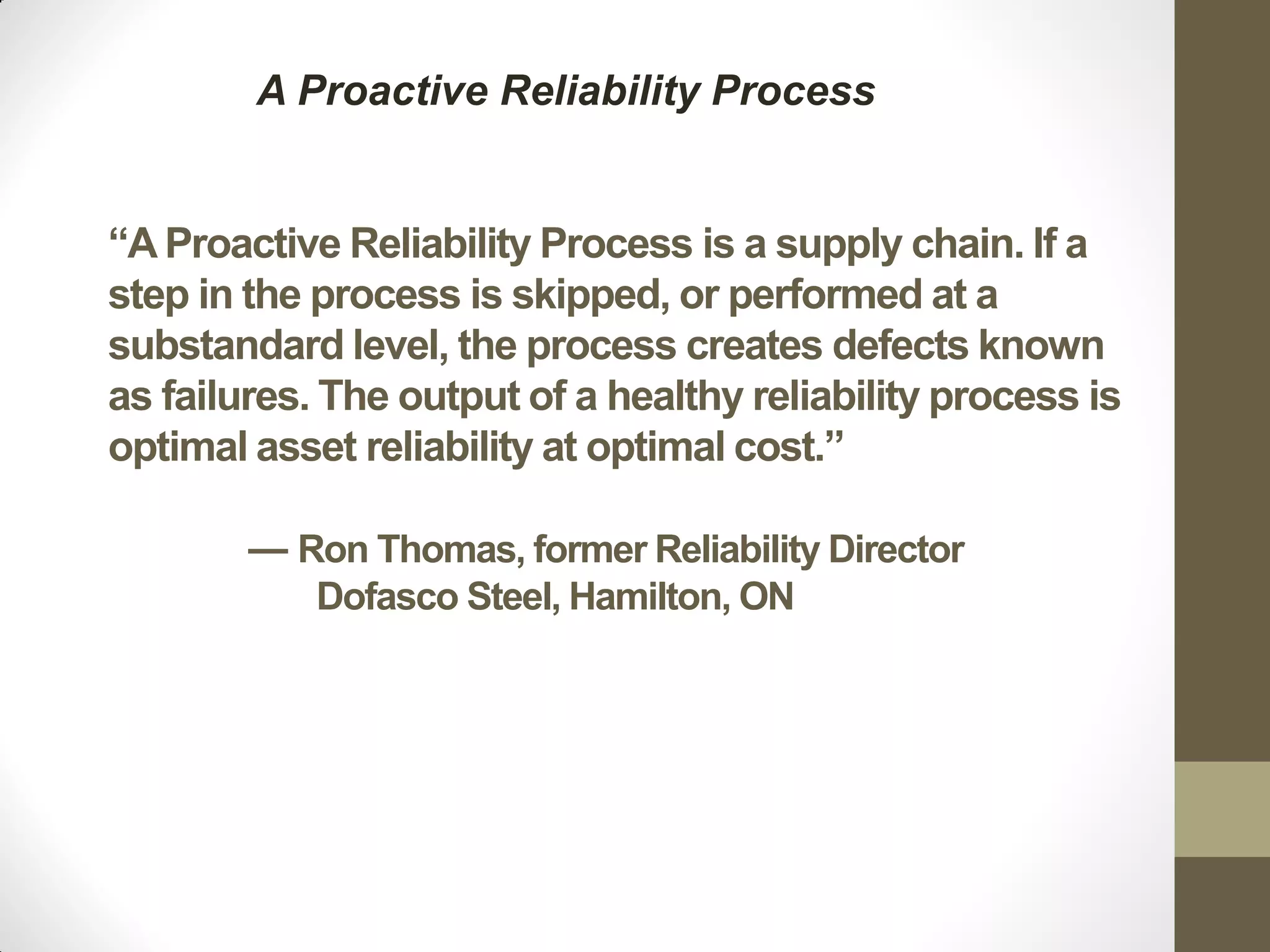 Asset Reliability | PPT