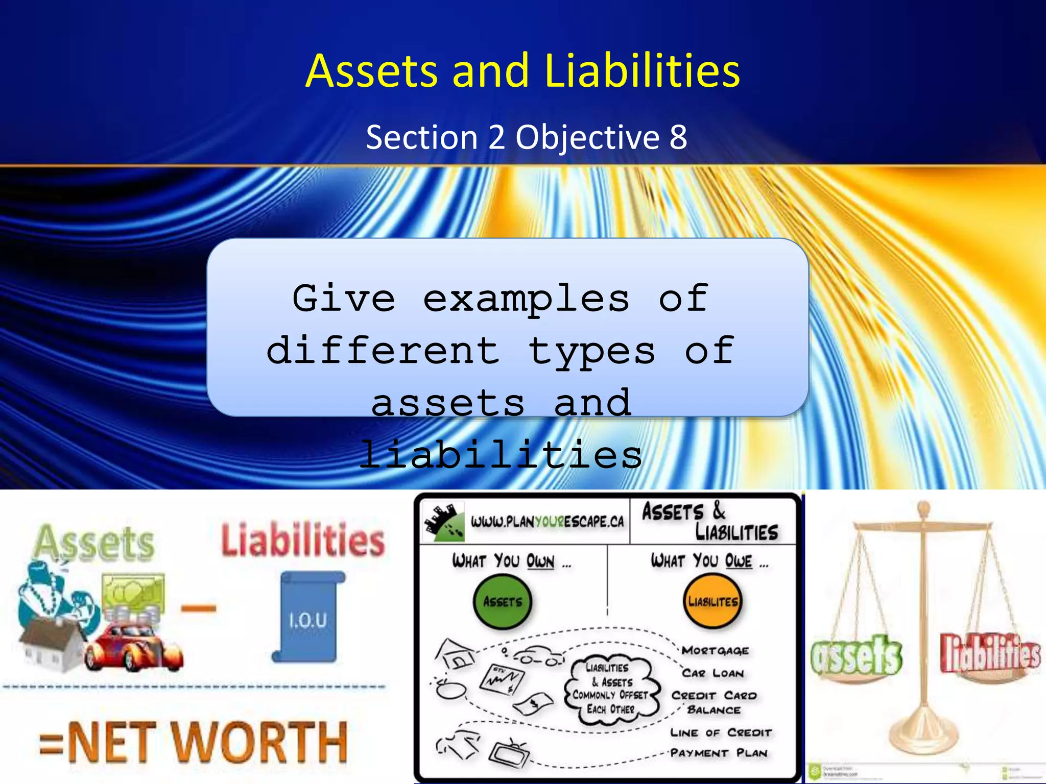 Assets and liabilities | PPTX