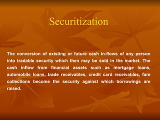 Asset securitization | PPT