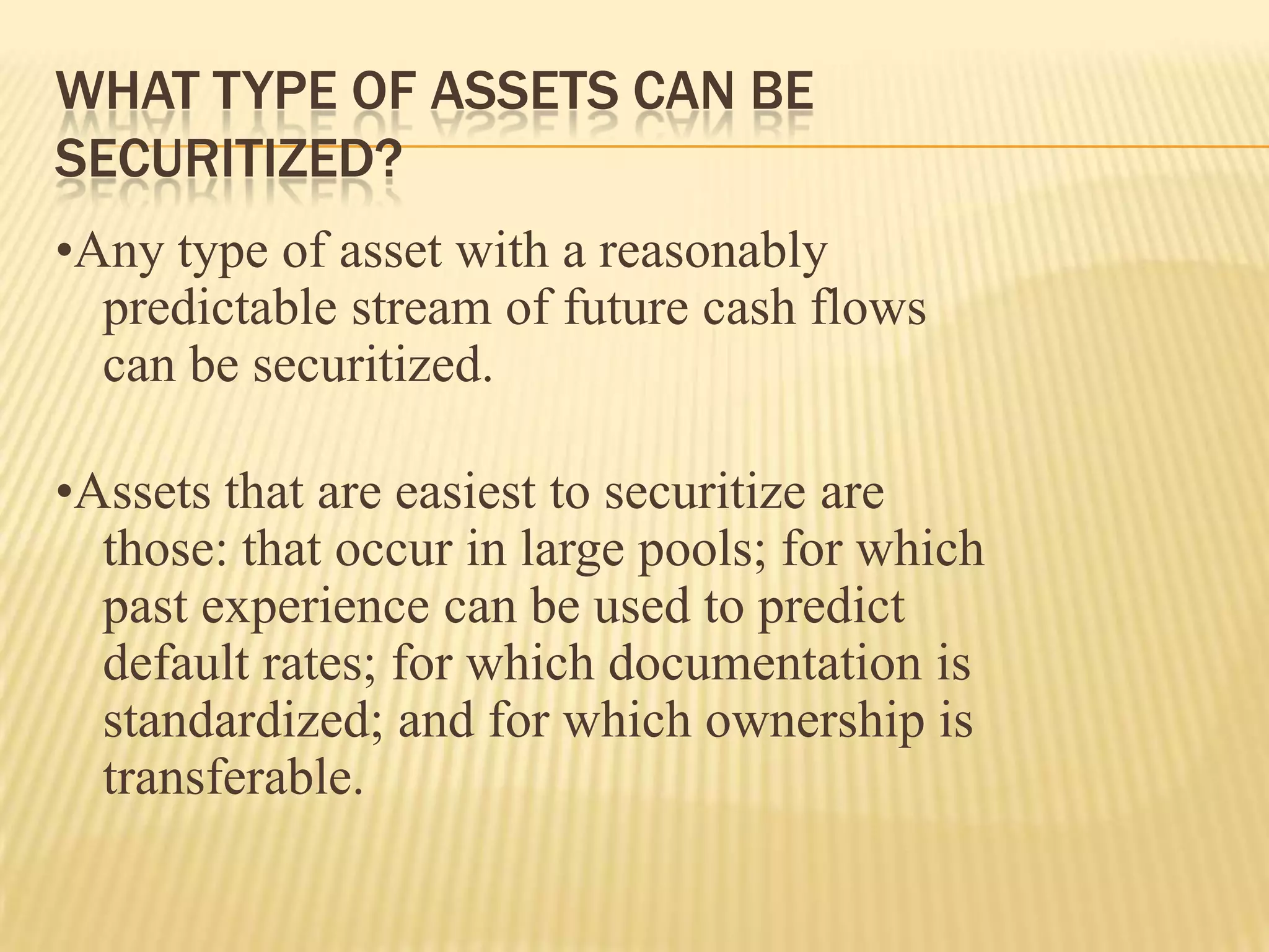 Asset securitization | PPTX