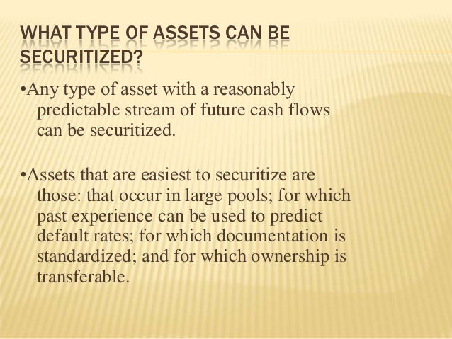 Asset securitization