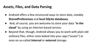 Assets, files, and data parsing | PPT