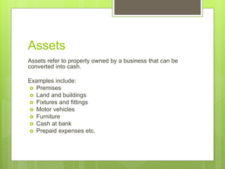 Assets, liabilities and capital | PPTX