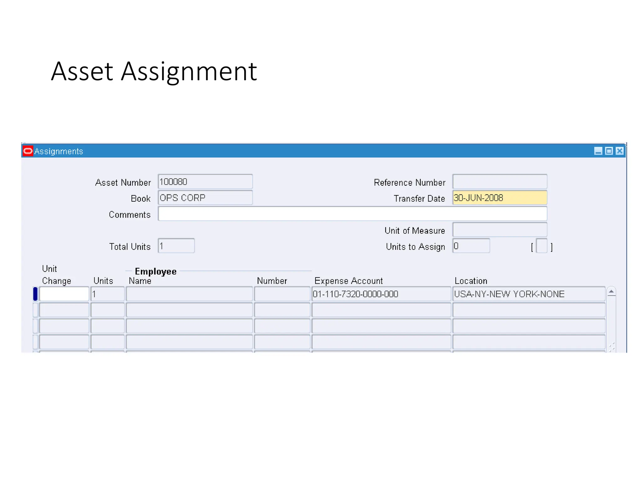 R12 EBS ORACLE ASSETS -OVERVIEW OF ASSETS | PPT