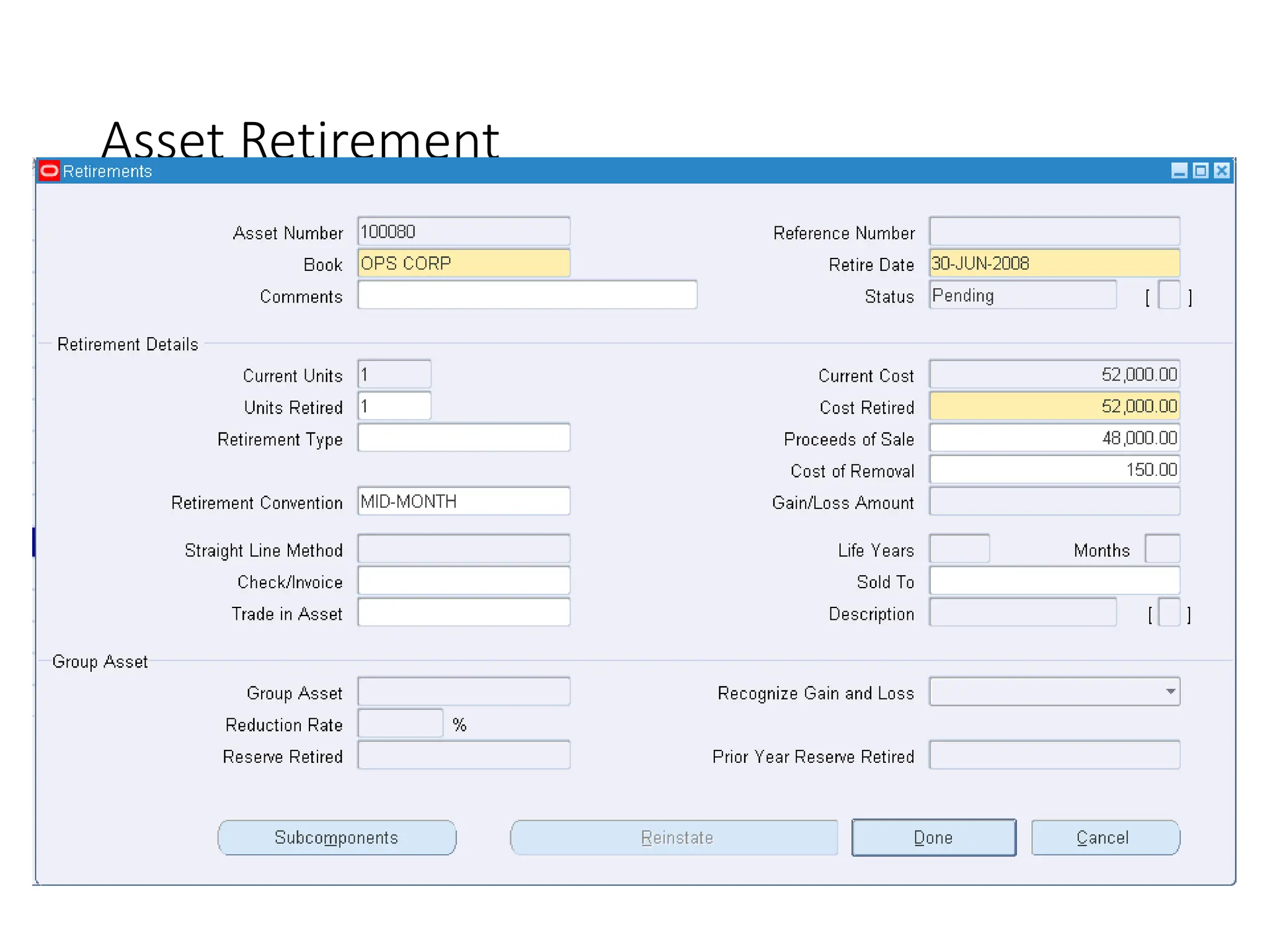 R12 EBS ORACLE ASSETS -OVERVIEW OF ASSETS | PPT