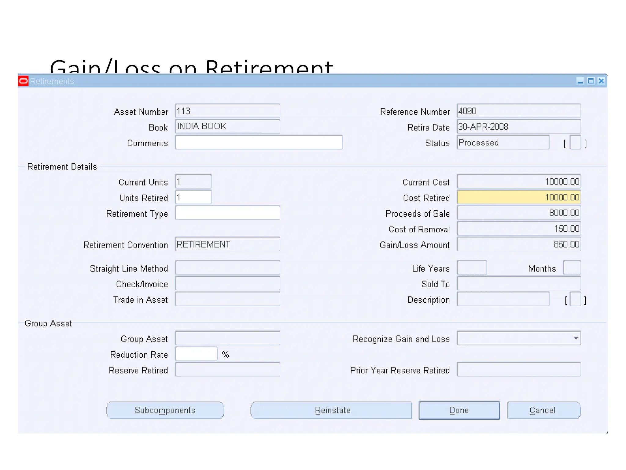 R12 EBS ORACLE ASSETS -OVERVIEW OF ASSETS | PPT