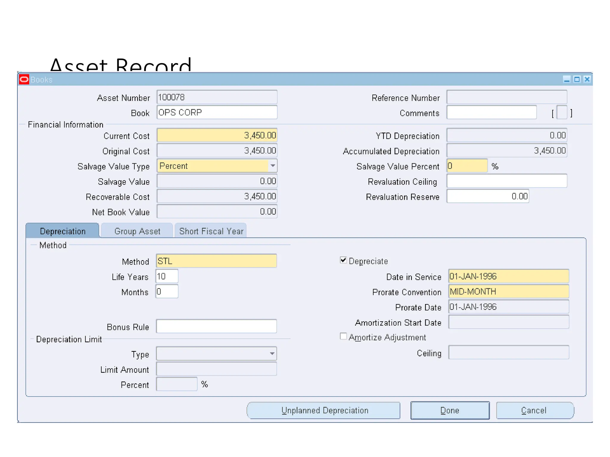 R12 EBS ORACLE ASSETS -OVERVIEW OF ASSETS | PPT