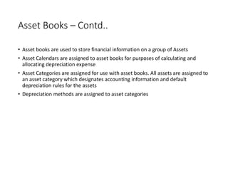 R12 EBS ORACLE ASSETS -OVERVIEW OF ASSETS | PPT