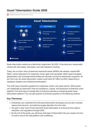 A Guide to Asset Tokenization 2026 . pdf | PDF