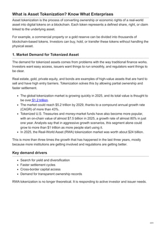 A Guide to Asset Tokenization 2026 . pdf | PDF