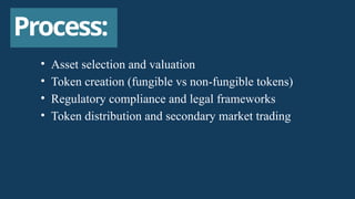 Asset Tokenization on Blockchain And their types | PPTX