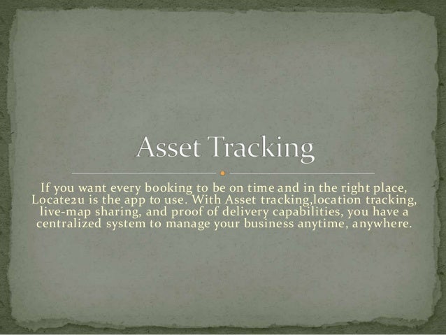 Asset tracking | PPTX