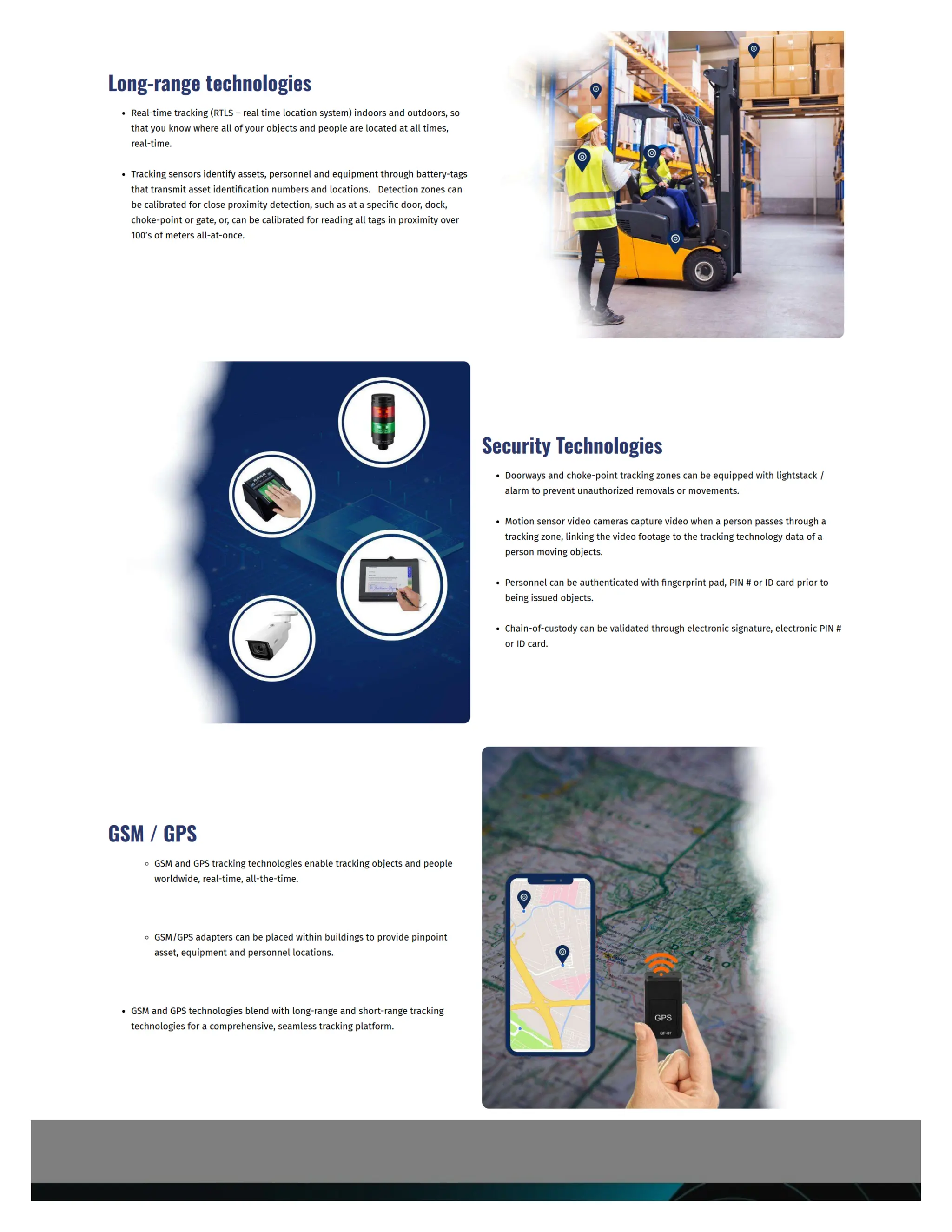 Tracking Technologies for office, industrial & heavy equipment | PDF