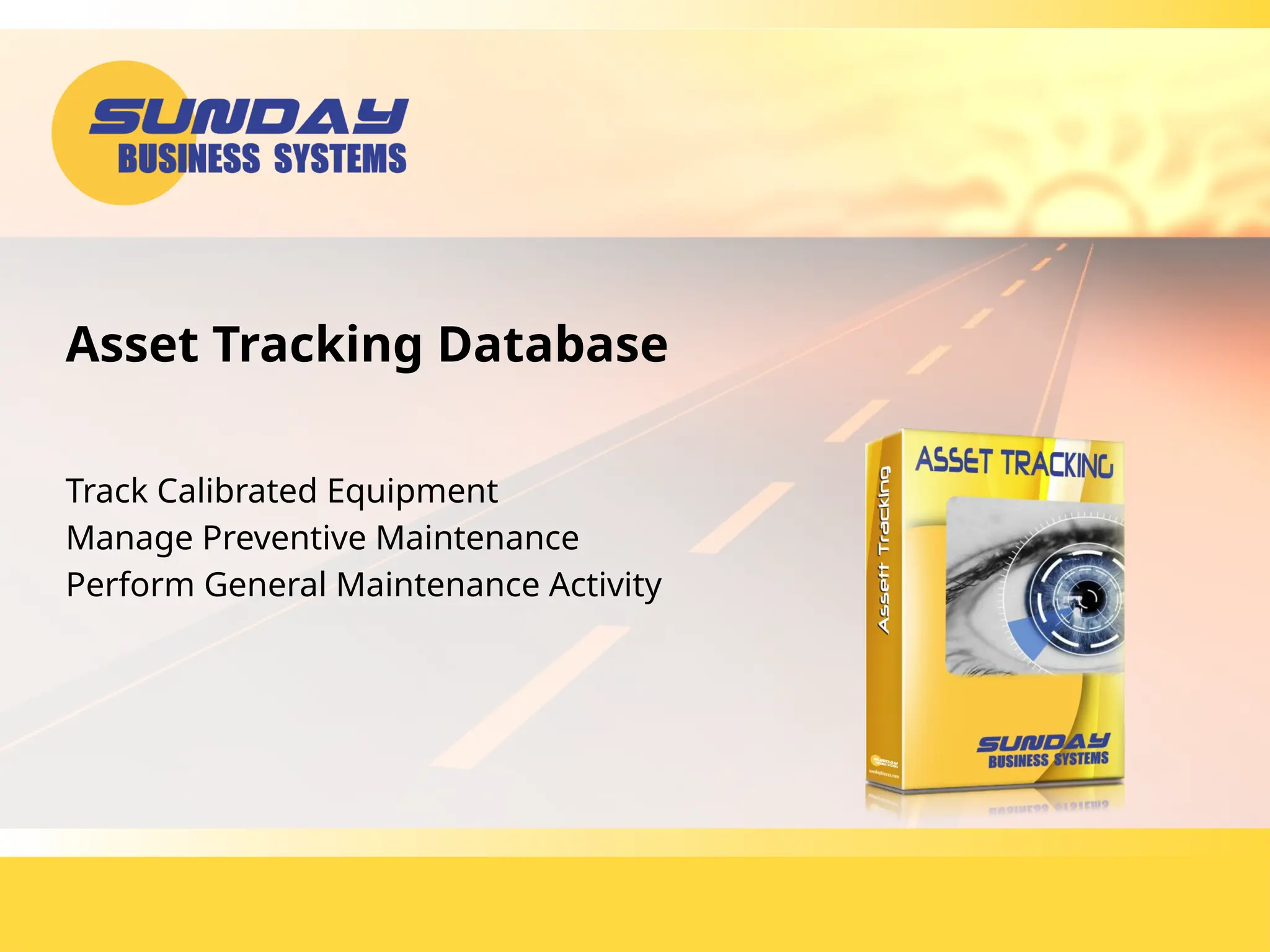 Managing Assets for ISO 9001 compliance (calibration and preventive ...