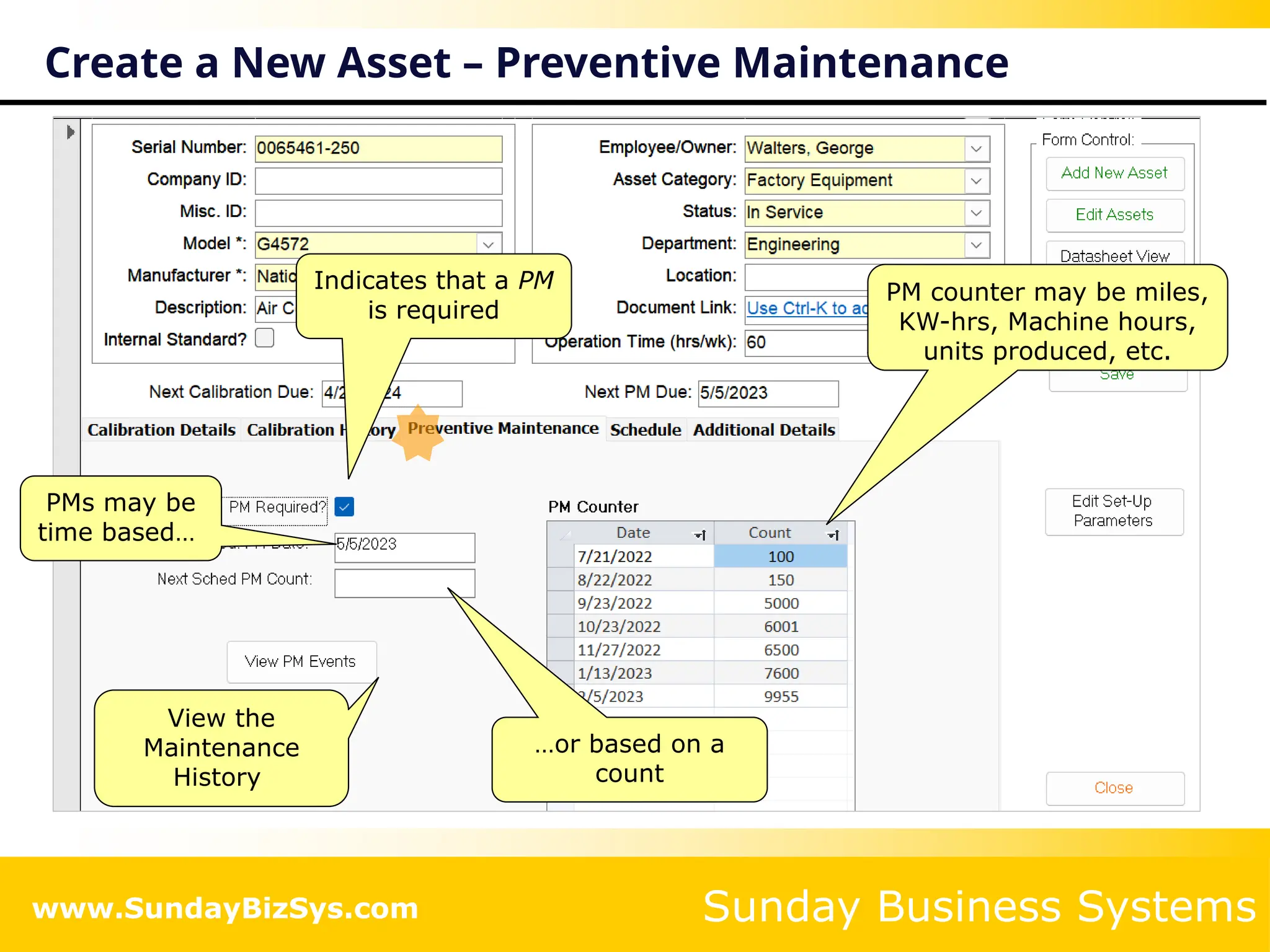 Managing Assets for ISO 9001 compliance (calibration and preventive ...