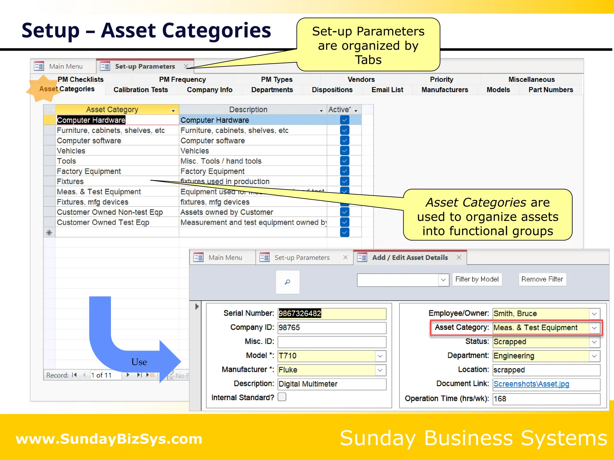 Managing Assets for ISO 9001 compliance (calibration and preventive ...