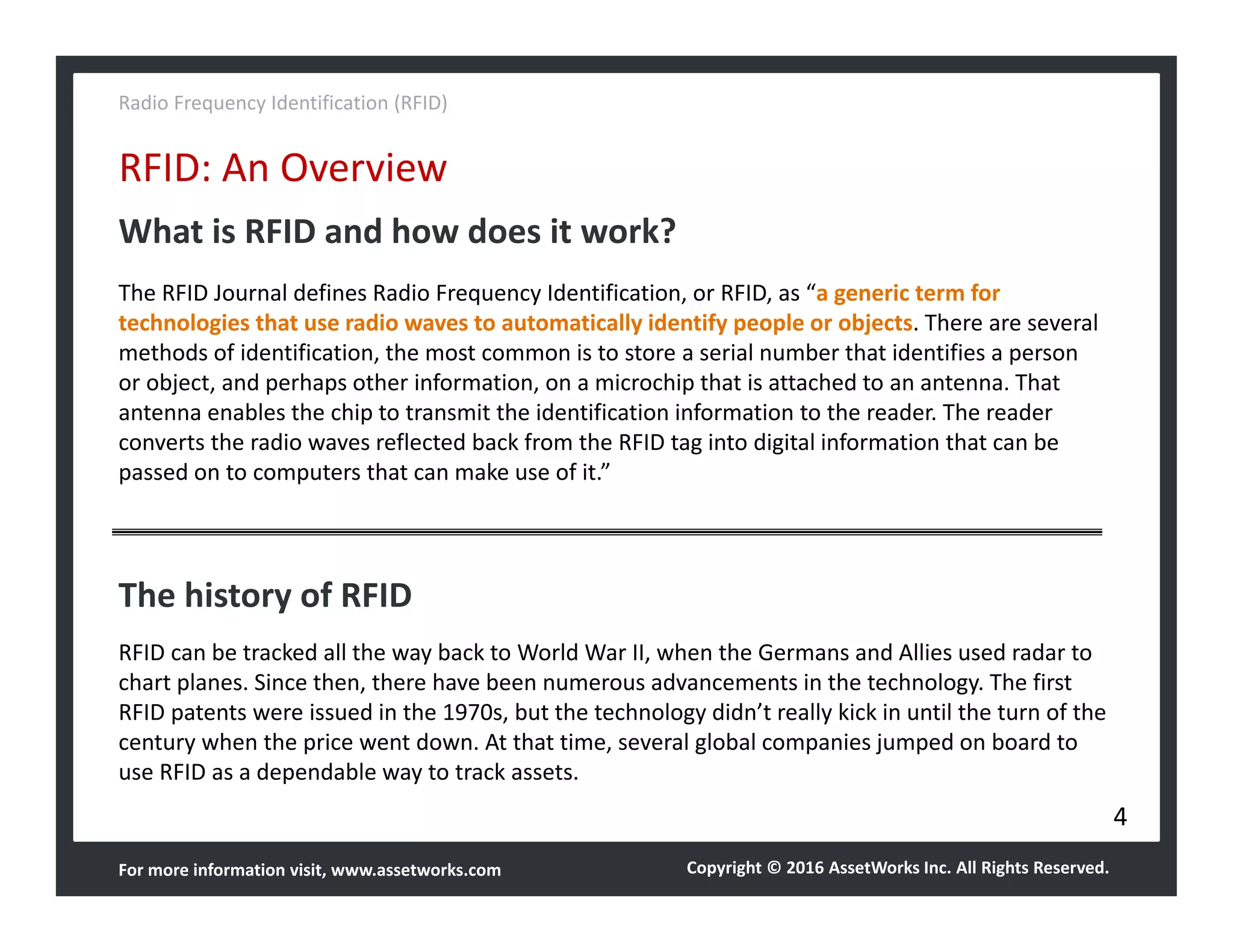 AssetWorks RFID Quick Guide | PDF