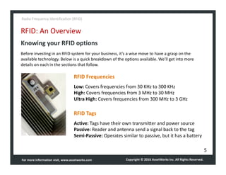 AssetWorks RFID Quick Guide | PDF