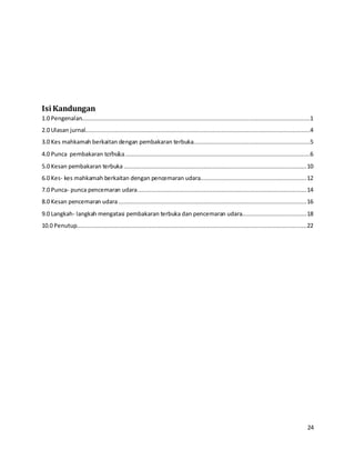 PEMBAKARAN TERBUKA & PENCEMARAN UDARA | DOCX