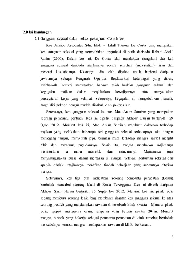 Kesan Gangguan Seksual | DOCX