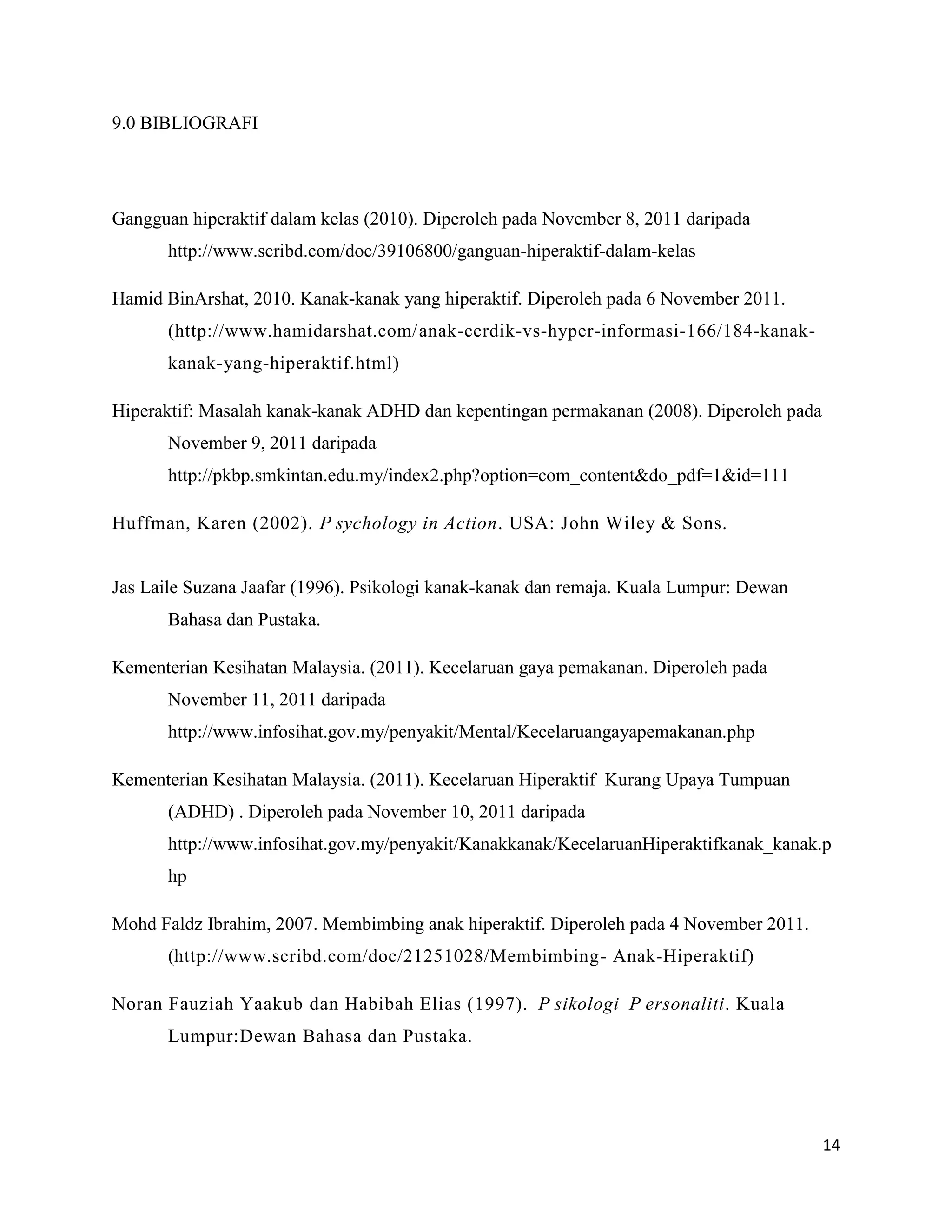 Pelajar Hiperaktif | DOCX
