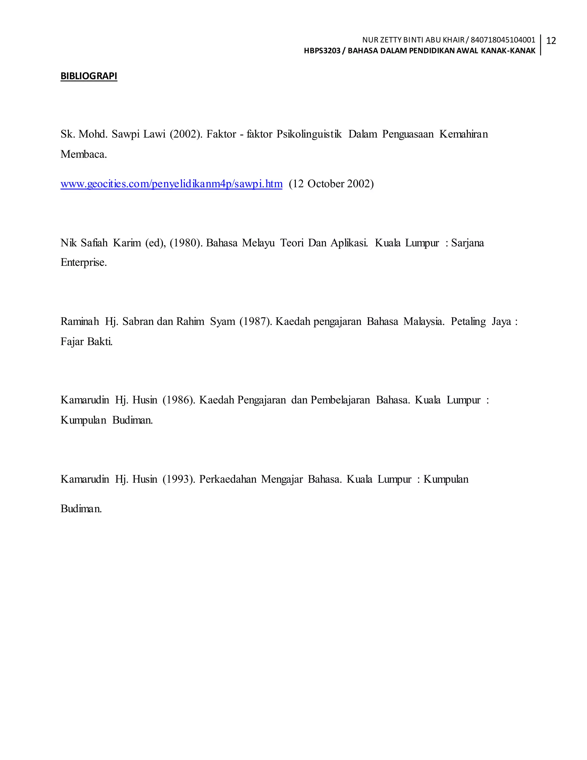 Assgment membaca | PDF