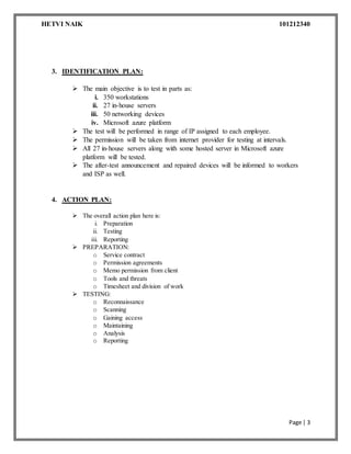 plan for penetration test | DOCX