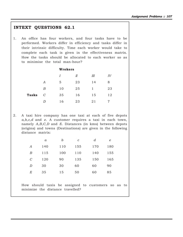 Assgnment=hungarian method | PDF