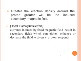 NMR- Diamagnetic Anisotropy and its effect on chemical shift | PPTX