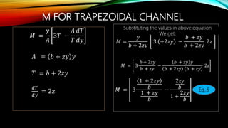 Hydraulic Exponent for Critical flow computation | PPTX