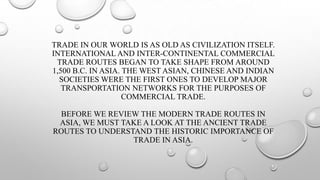 major trade route | PPTX