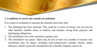 Remedies of Contract Law | Main Principles | PPTX