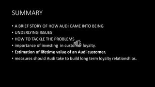 Audi Case Study | PPTX