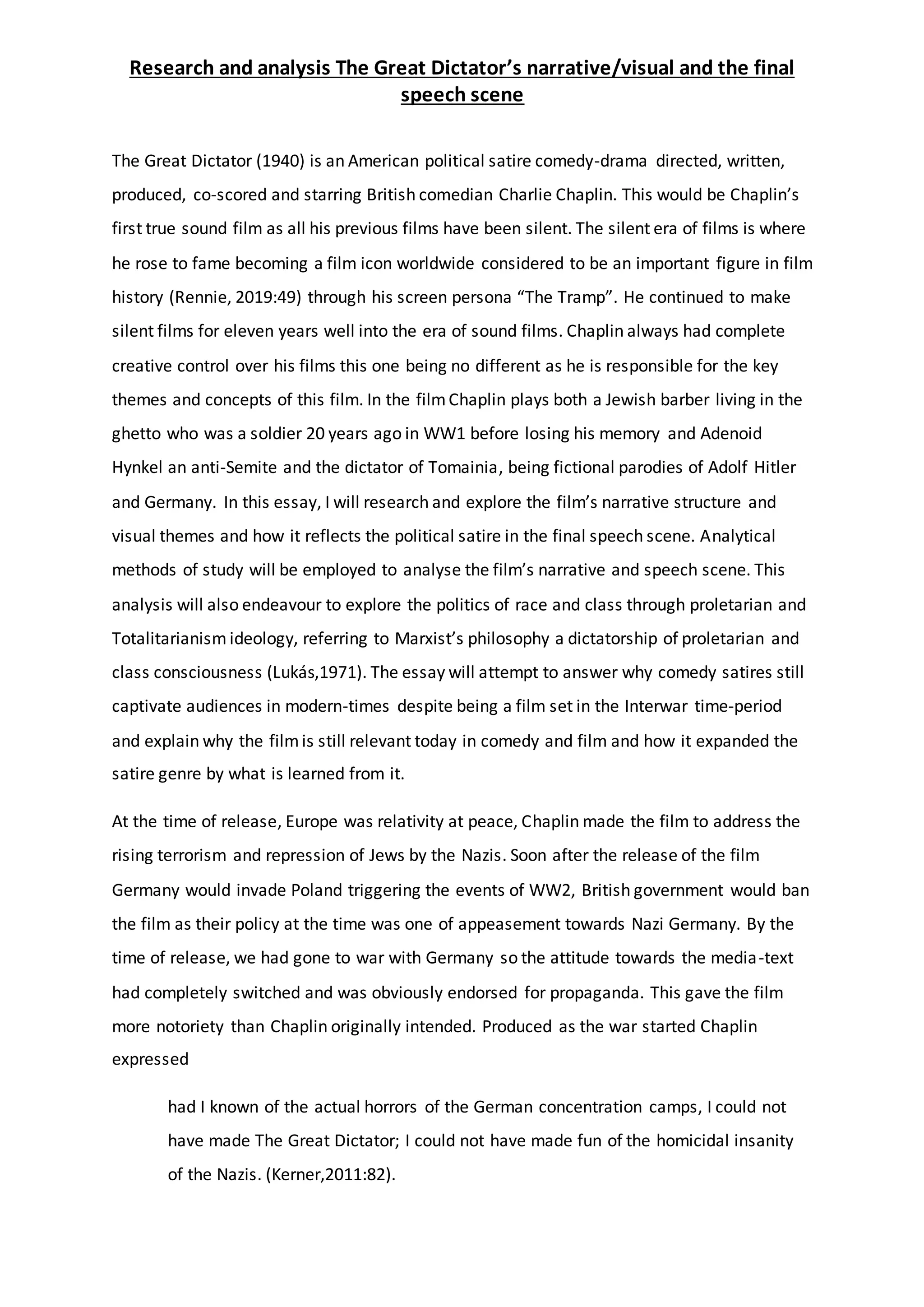 Assigment 1 comedy submission | DOCX | Comedy | Genres