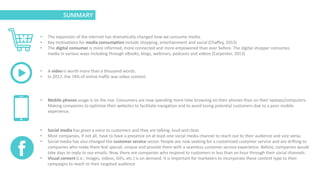 Assignment 2: How consumers use technology and its impact on their ...