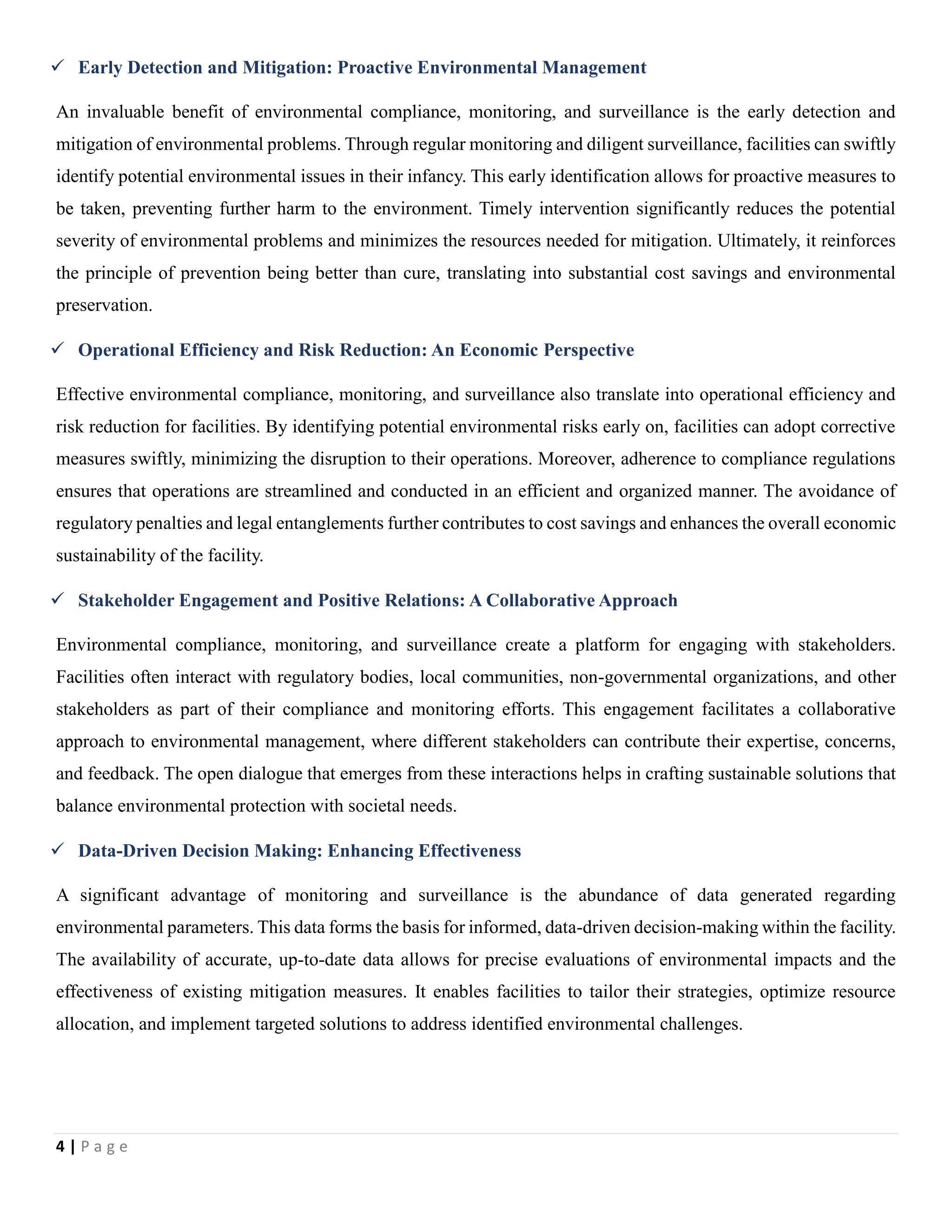 Environment Compliance and Monitoring, Surveillance | PDF