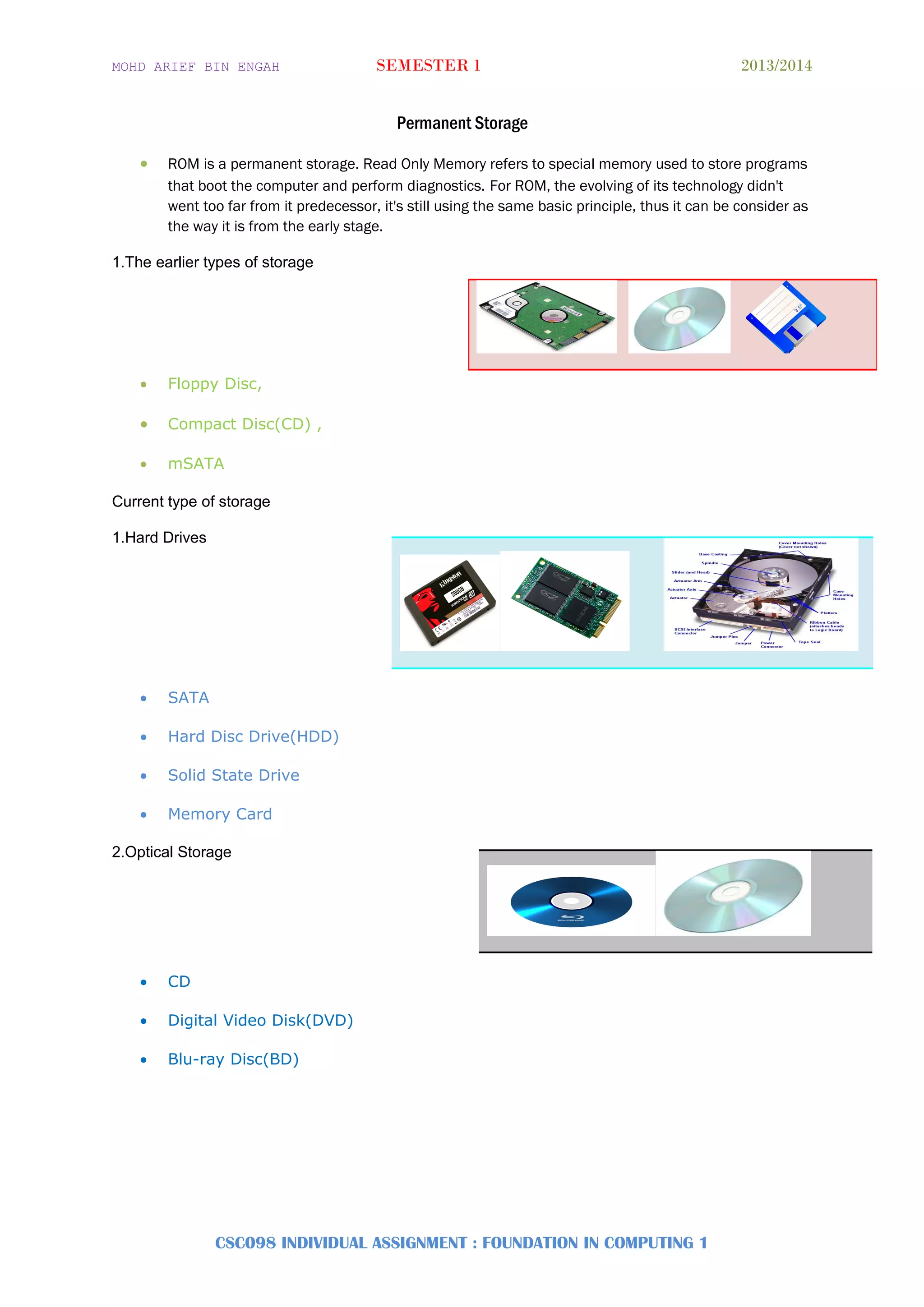 CSC098 Storage Note | DOC