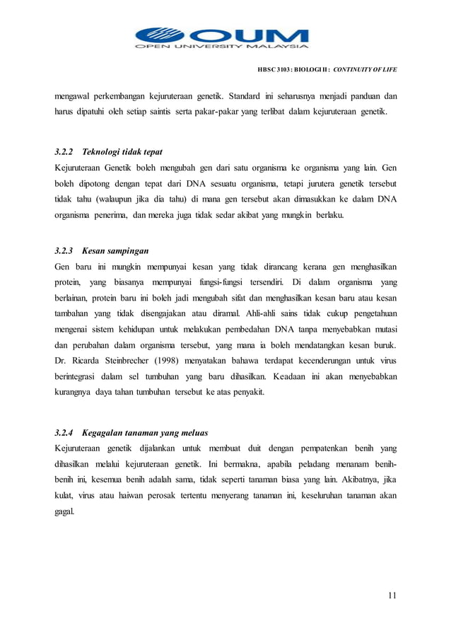 Assigment hbsc3103 | PDF