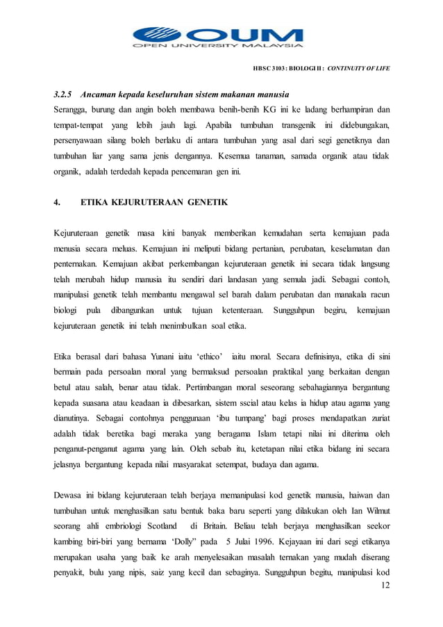 Assigment hbsc3103 | PDF