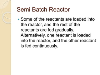 chemical reactors | PPTX