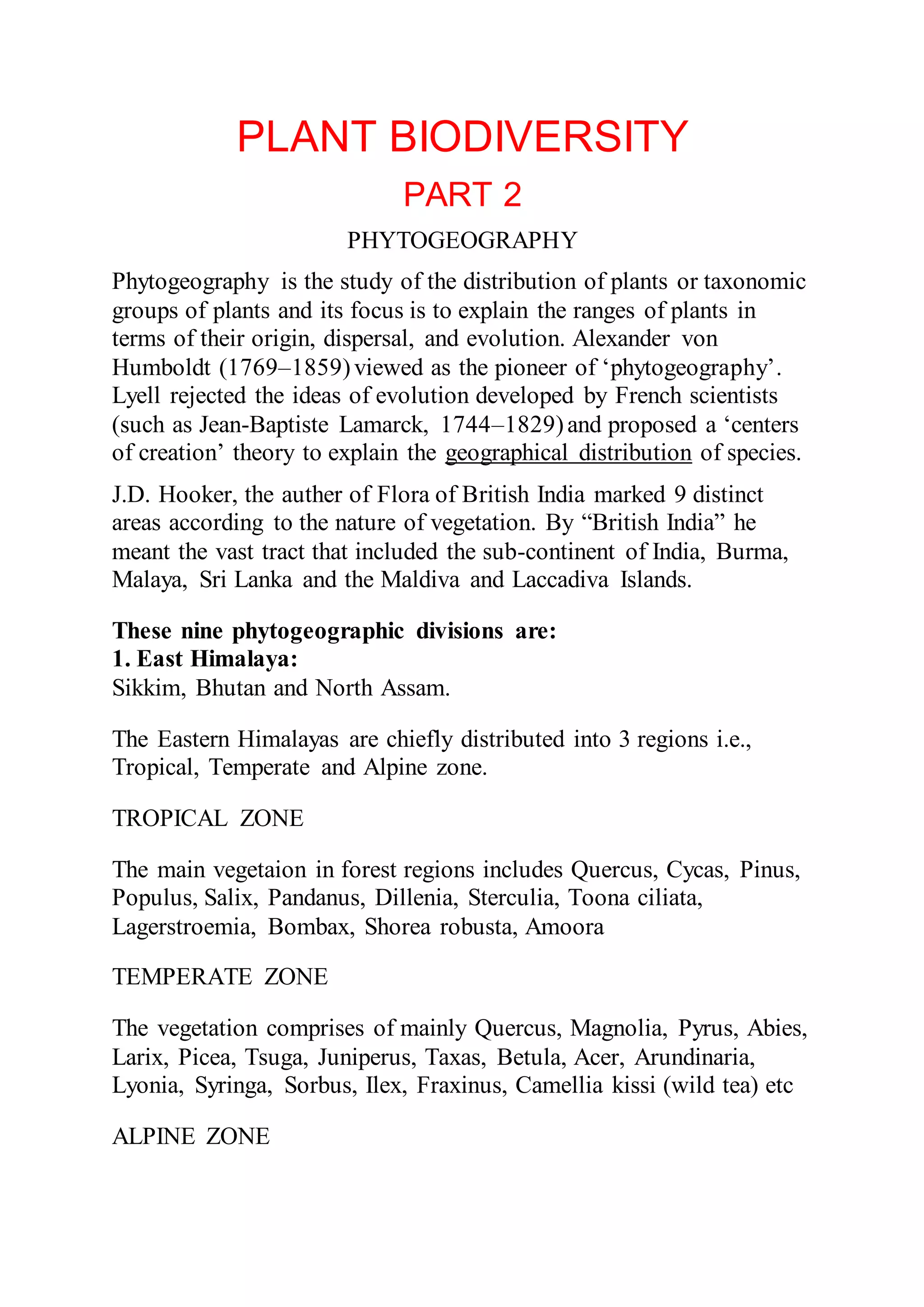Plant biodiversity (PART 2) | DOCX