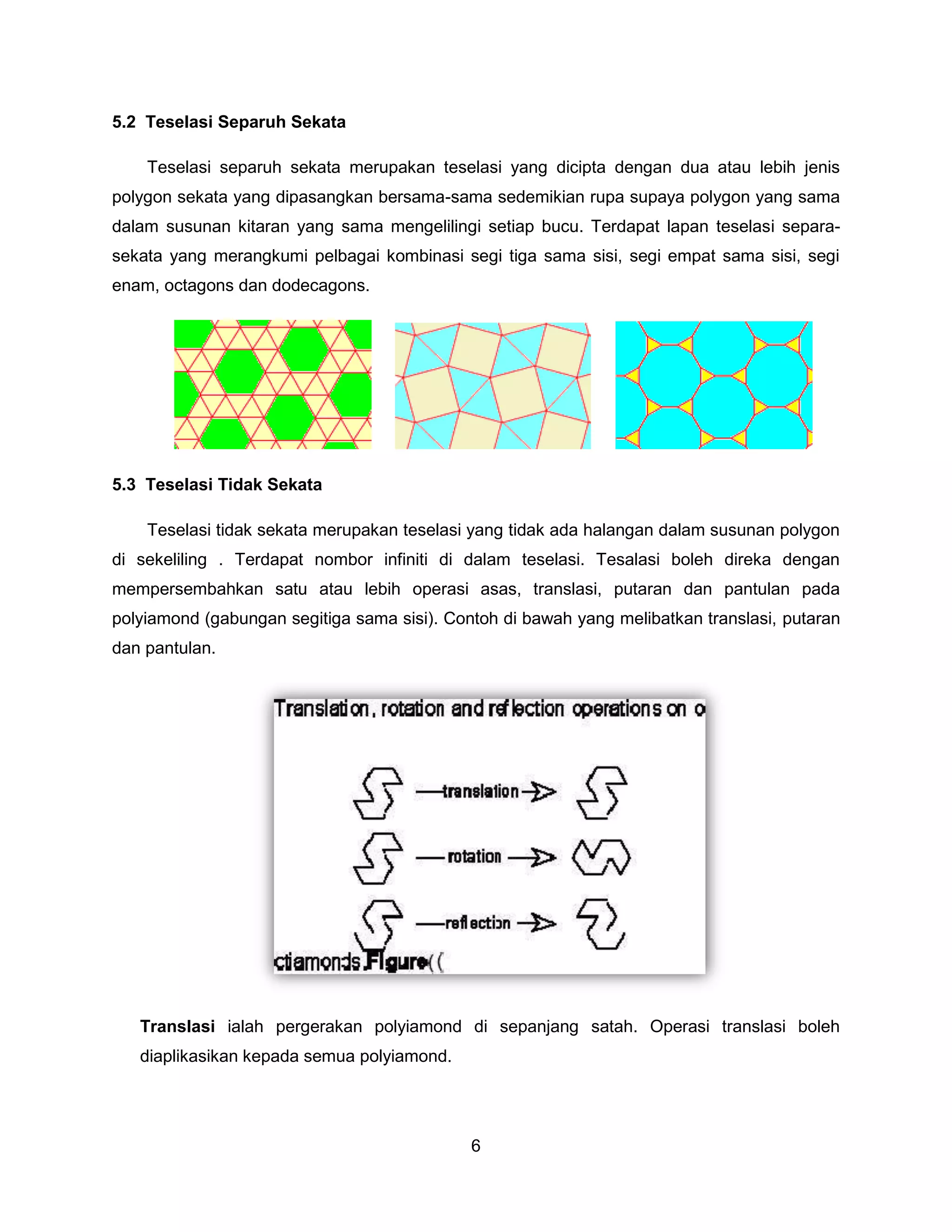 Teselasi Matematik | DOCX
