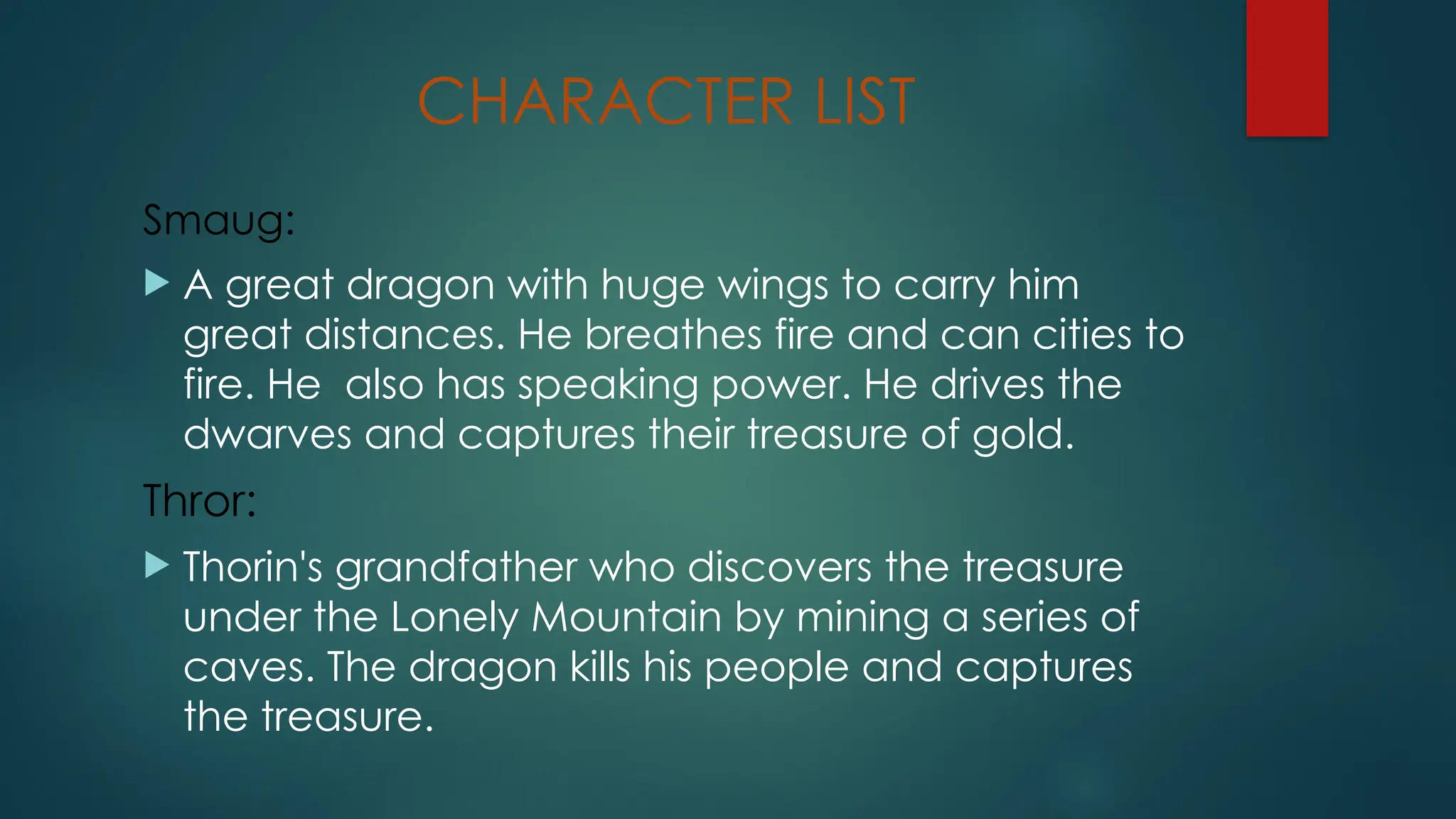 ASSIGNMENT of THE HOBBIT PPT.......pptx