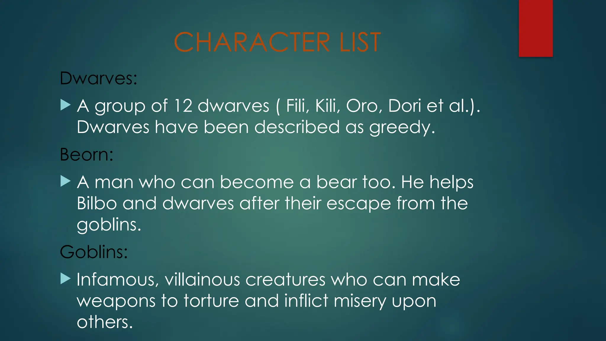 ASSIGNMENT of THE HOBBIT PPT.......pptx