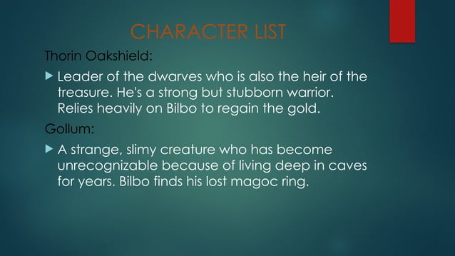 ASSIGNMENT of THE HOBBIT PPT.......pptx