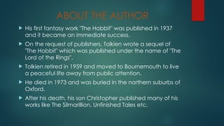 ASSIGNMENT of THE HOBBIT PPT.......pptx