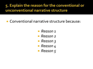 Assign 14 narrative structure analysis in a film | PPTX