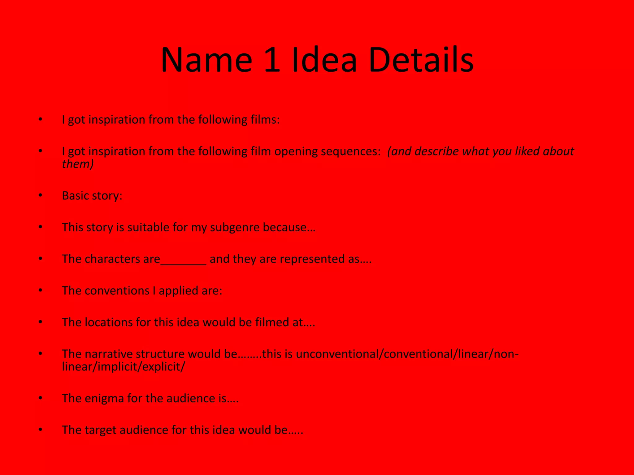 Assign 18 idea exploration | PPT