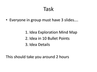 Assign 18 idea exploration | PPTX